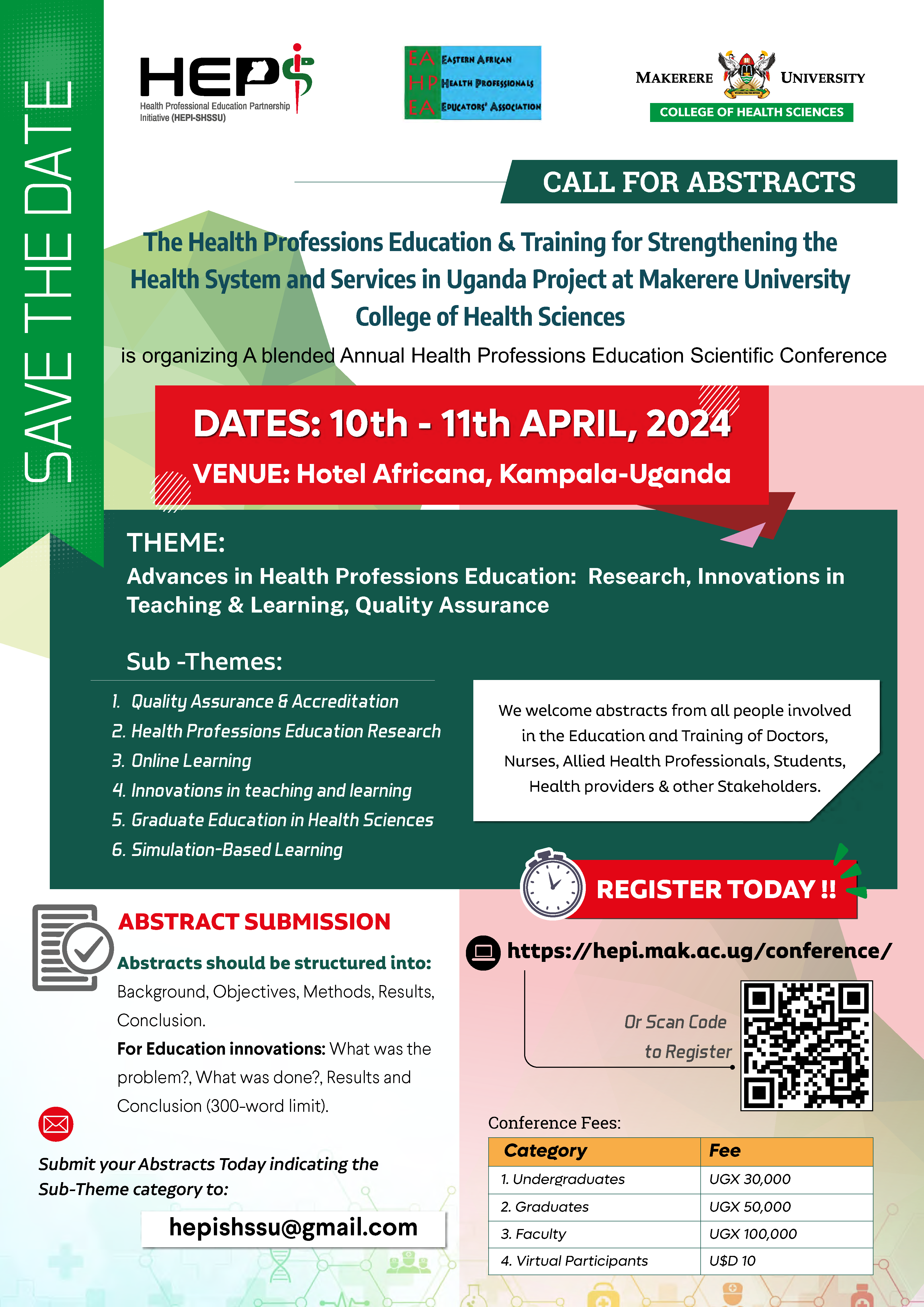 Call for Abstracts: Annual Health Professions Education Scientific ...